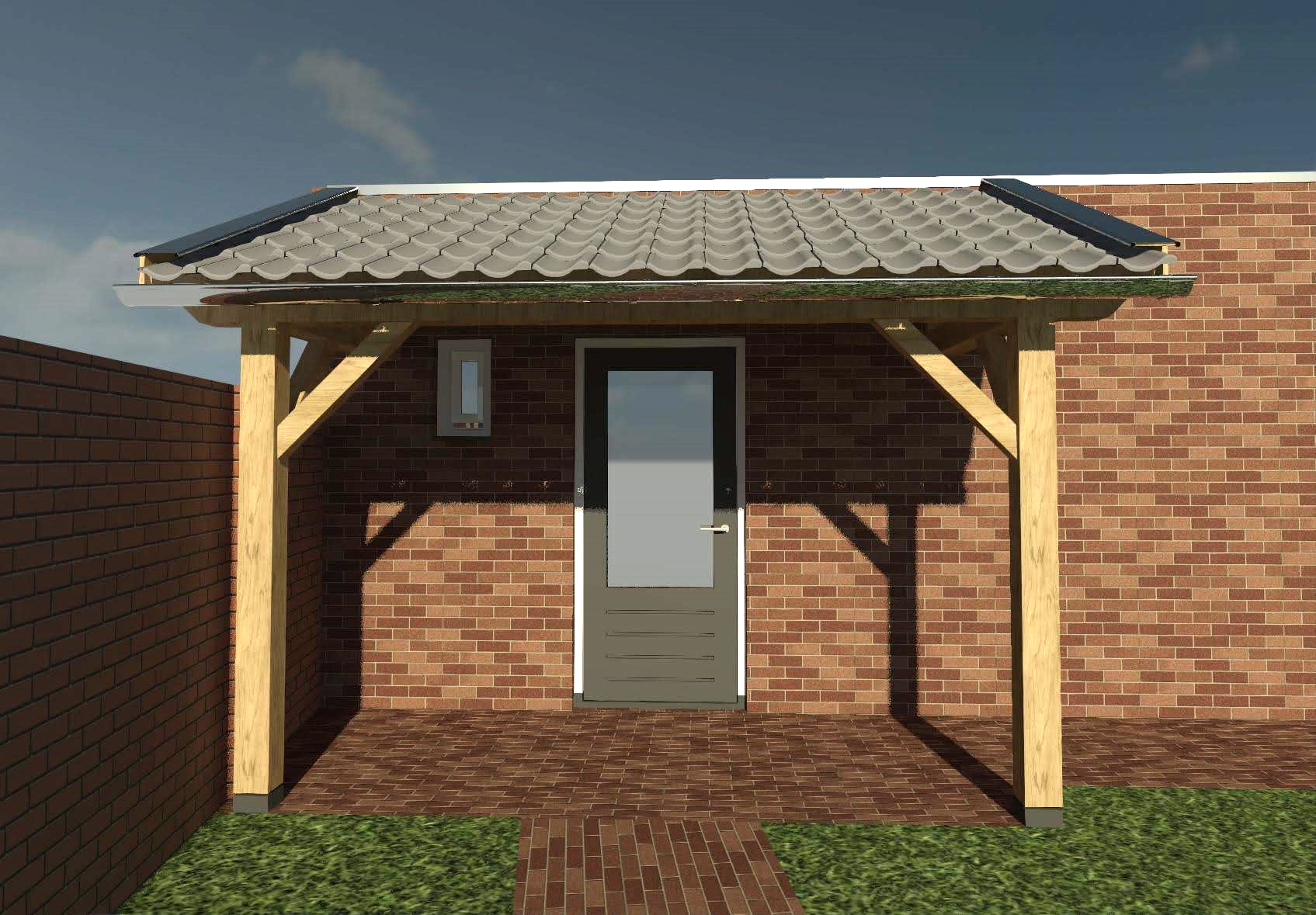 Overkapping achterdeur Bergeijk - NH bouw